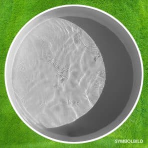 Einzelbecken Stahl­wand-Rundpool 500 x 135 cm | Poolfolie grau 0,8 mm ...