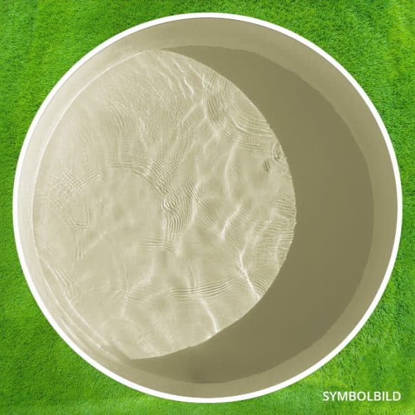 Einzelbecken Stahl­wand-Rundpool 900 x 150 cm | Poolfolie sand 0,8 mm ...