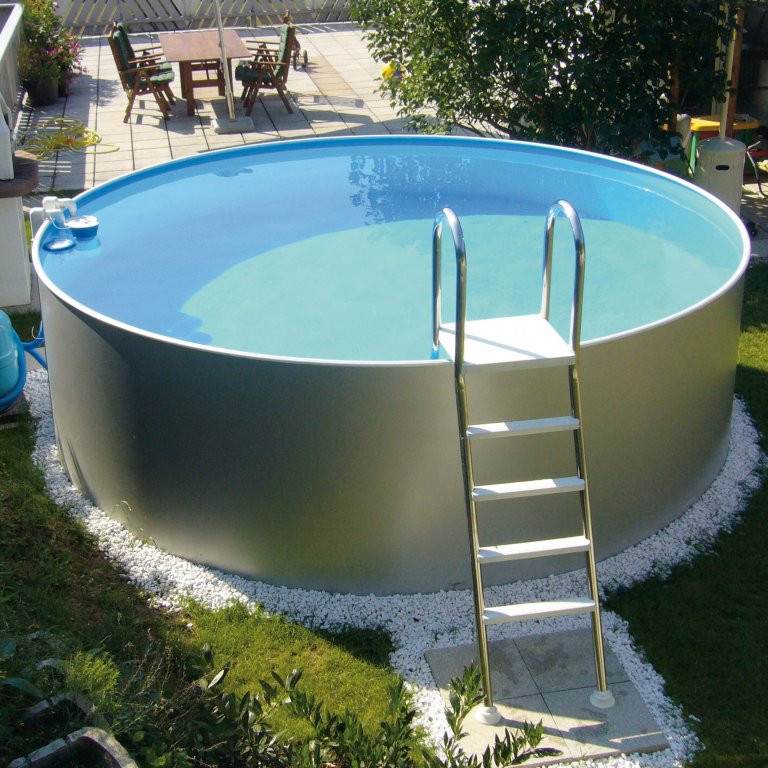 Stahlwandpool Rund Ø 350 x 120 cm