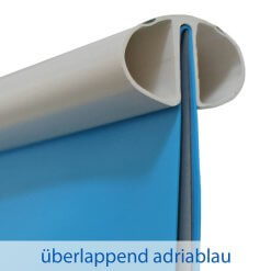 Poolfolie RUND 360 x 90 cm für Stahlwandpool