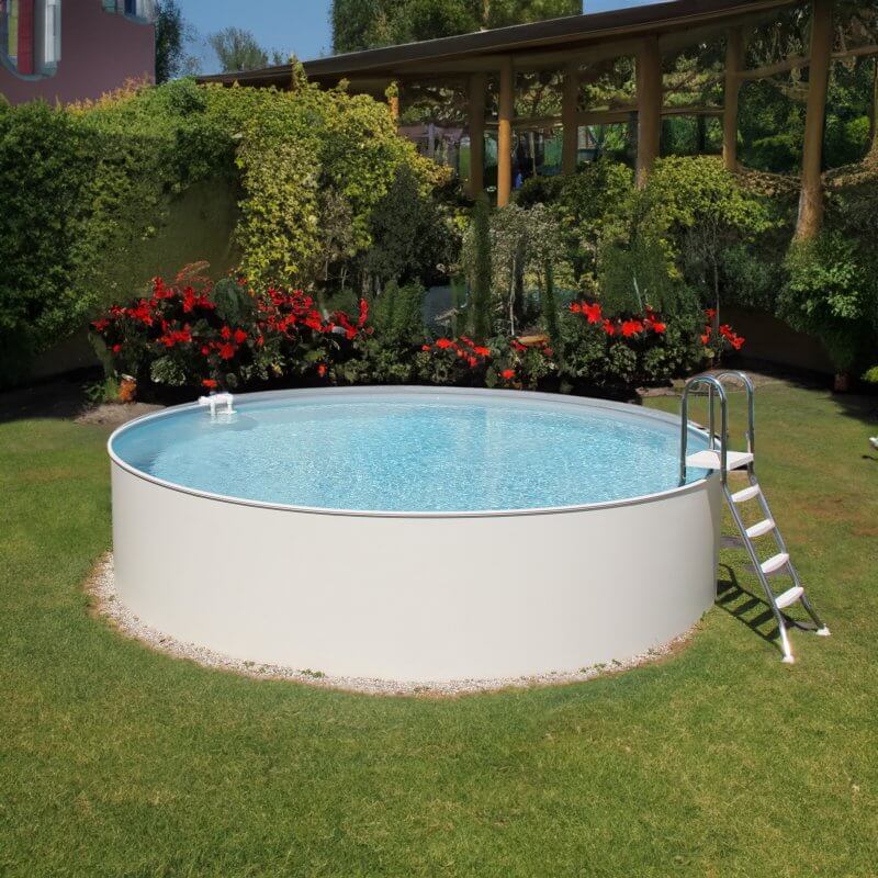 Stahlwandpool Rund Ø 350 x 120 cm